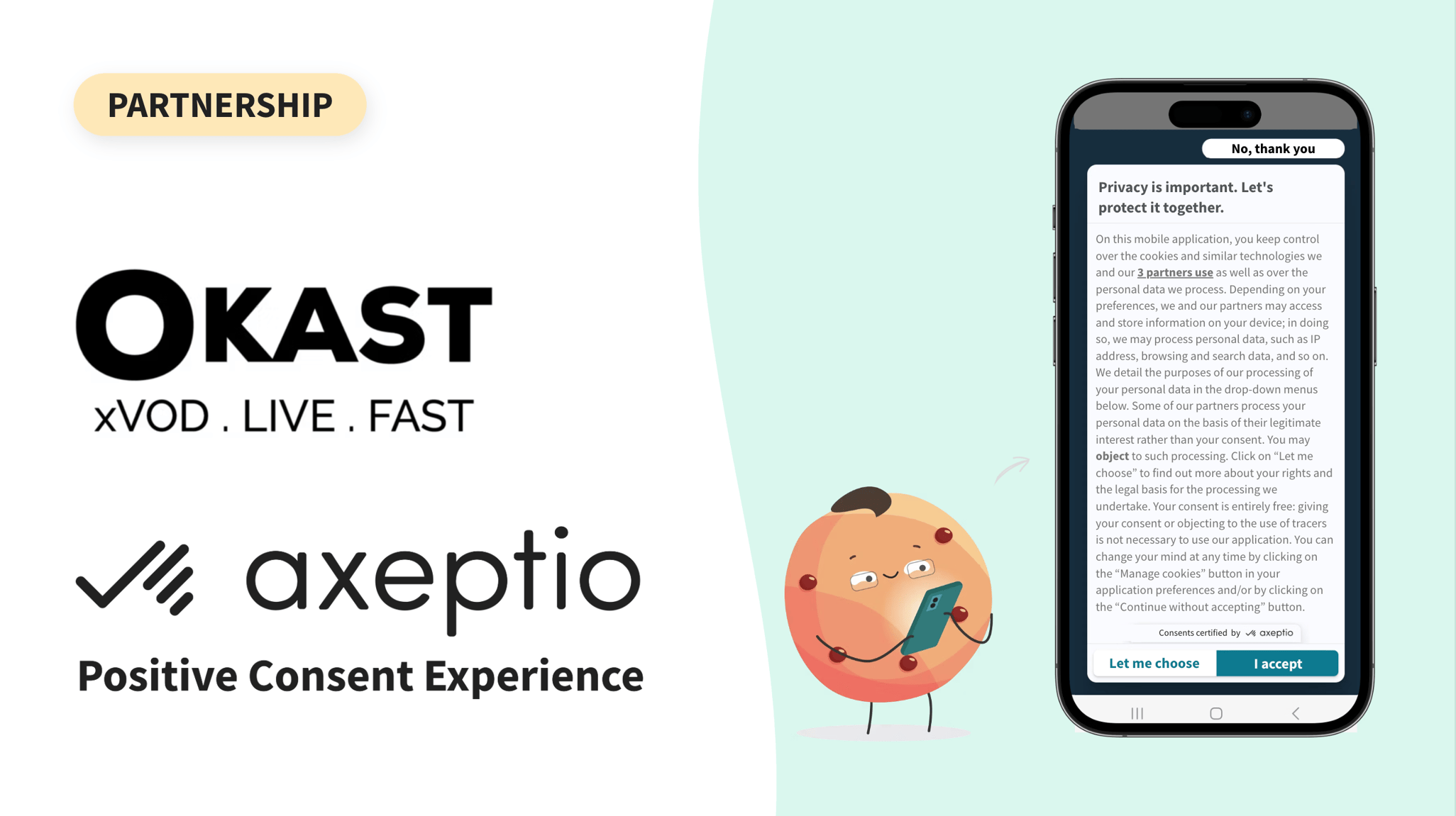 OKAST selects Axeptio to strengthen its consent management strategy