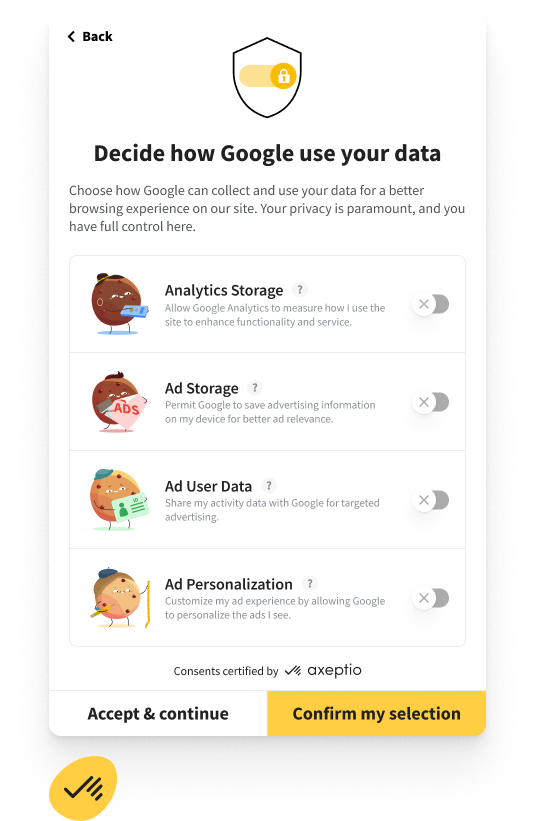 Axeptio - Google Gold CMP Partner for Consent Mode v2 and TCF v2.2