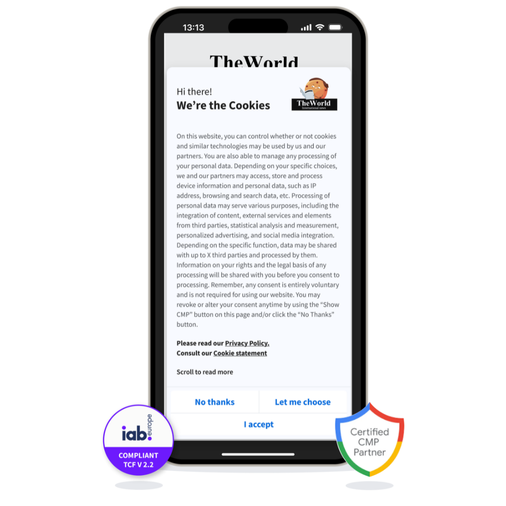 Consent Management Platform for Mobile Applications | Axeptio